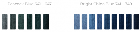 Палитра оттенков британских ниток для крюила Appletons (100% шерсть ...